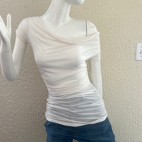 ALLOY | Tops | 24 Alloy Off Shoulder Tissue Tee | Poshmark